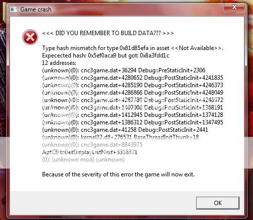 1.07 Launch Crash. - C&C Discussion - Revora Forums