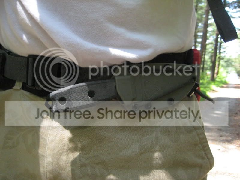 How to wear knife with a backpack waist strap? | BladeForums.com