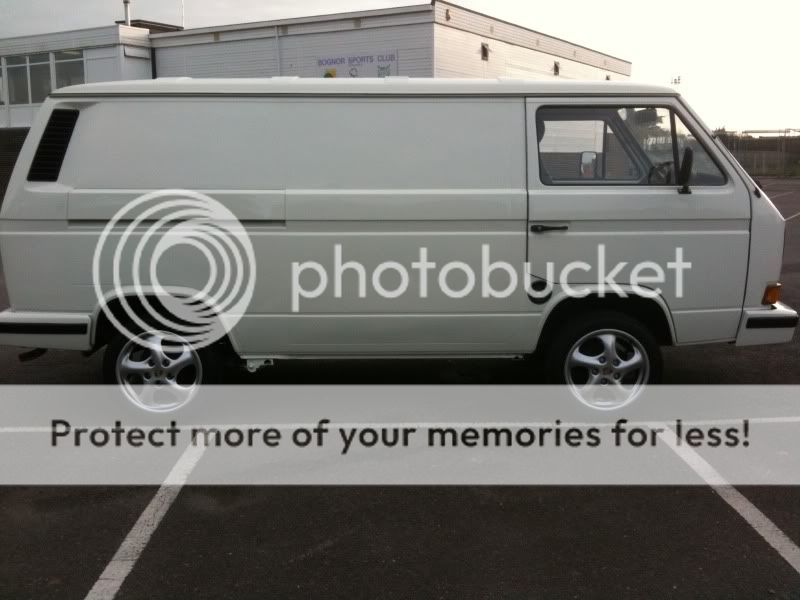1987 White T25 Panel Van. 17" Porsche rims. | Volkszone Forum